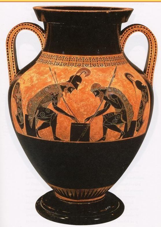 Grèce Attique Amphore à figures noires d'Exekias :Maquetland.com:: Le monde de la maquette