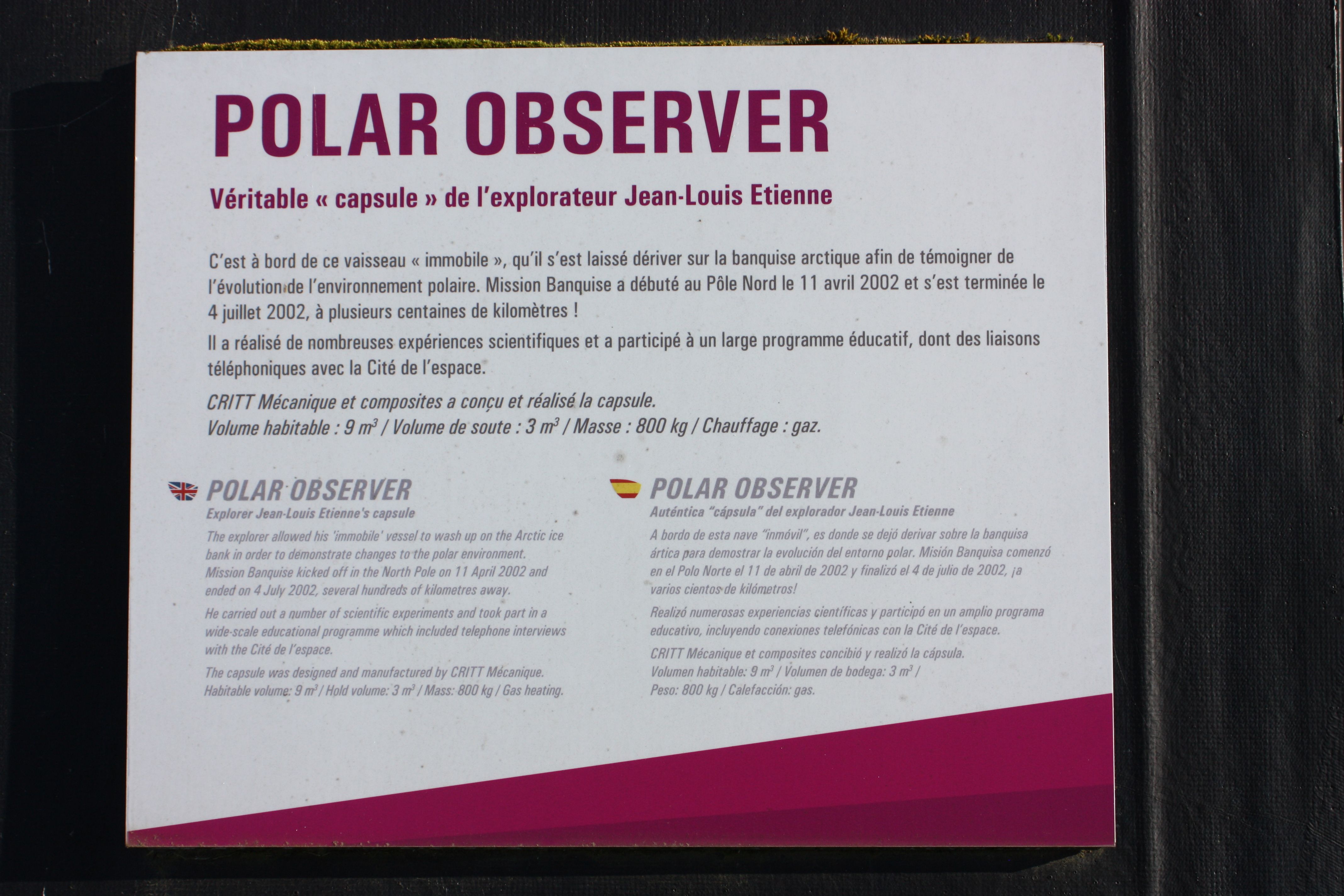 Polar Observer Toulouse :Maquetland.com:: Le monde de la maquette